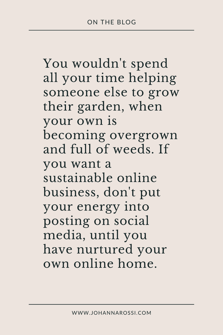 pressing pause on social media — Johanna R. Rossi