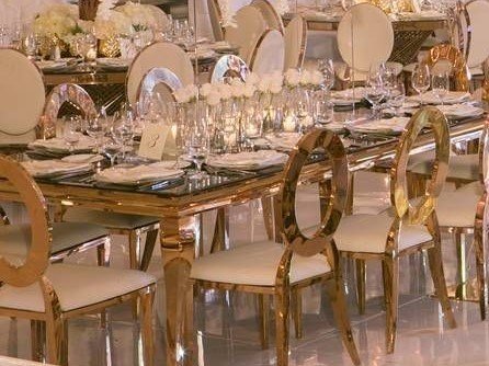 Gold Oz Back Chair Rentals | Atlanta Georgia — Peachy Party ATL