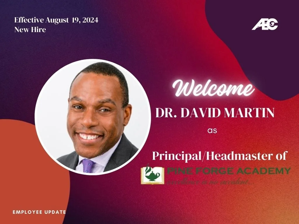 PFA Welcomes New Principal/Headmaster — VisitAEC.org