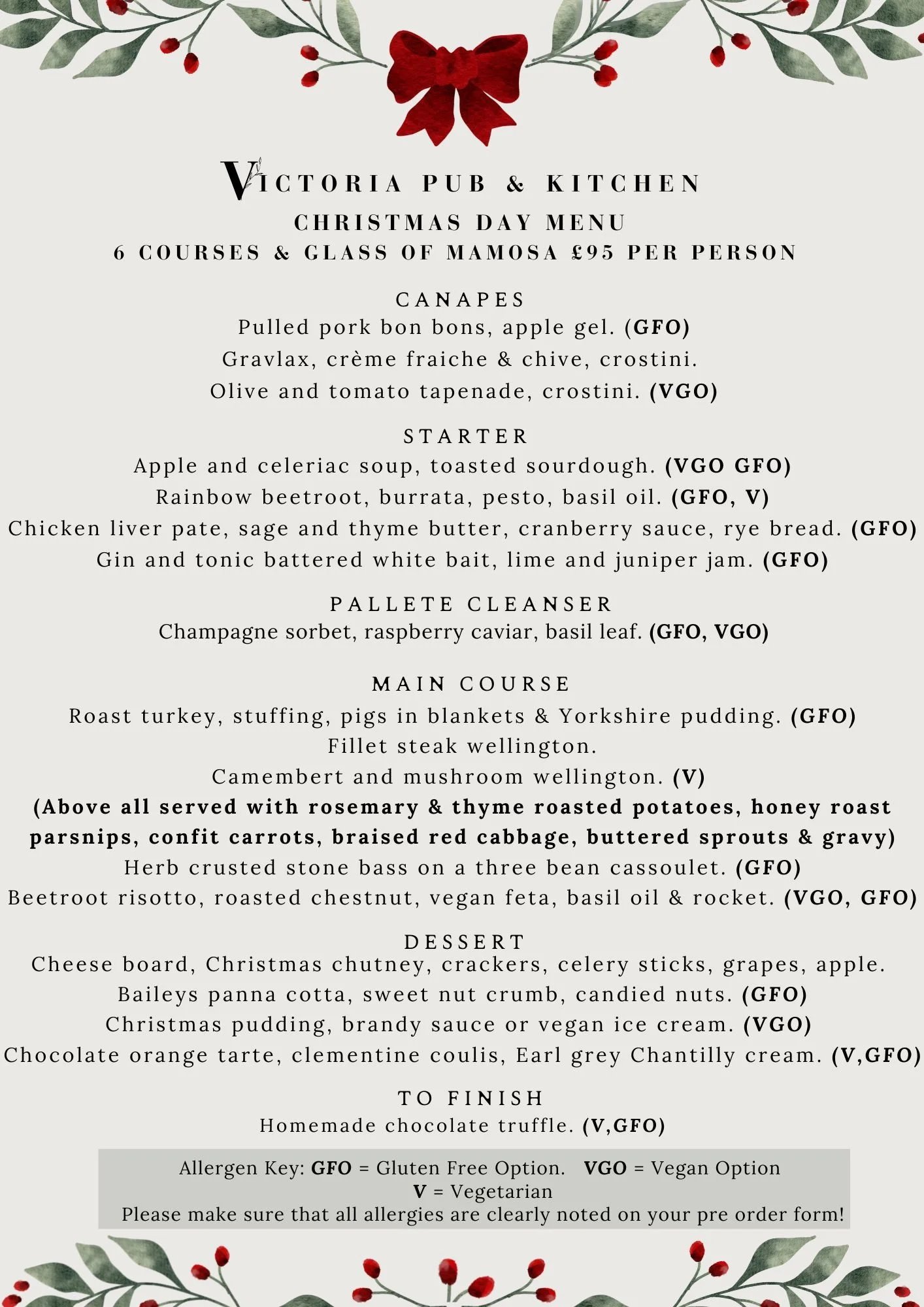 Christmas — Victoria Pub & Kitchen