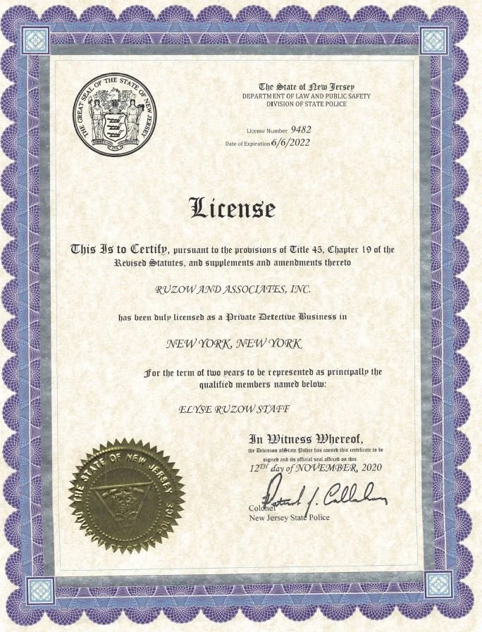 Certifications — Ruzow & Associates