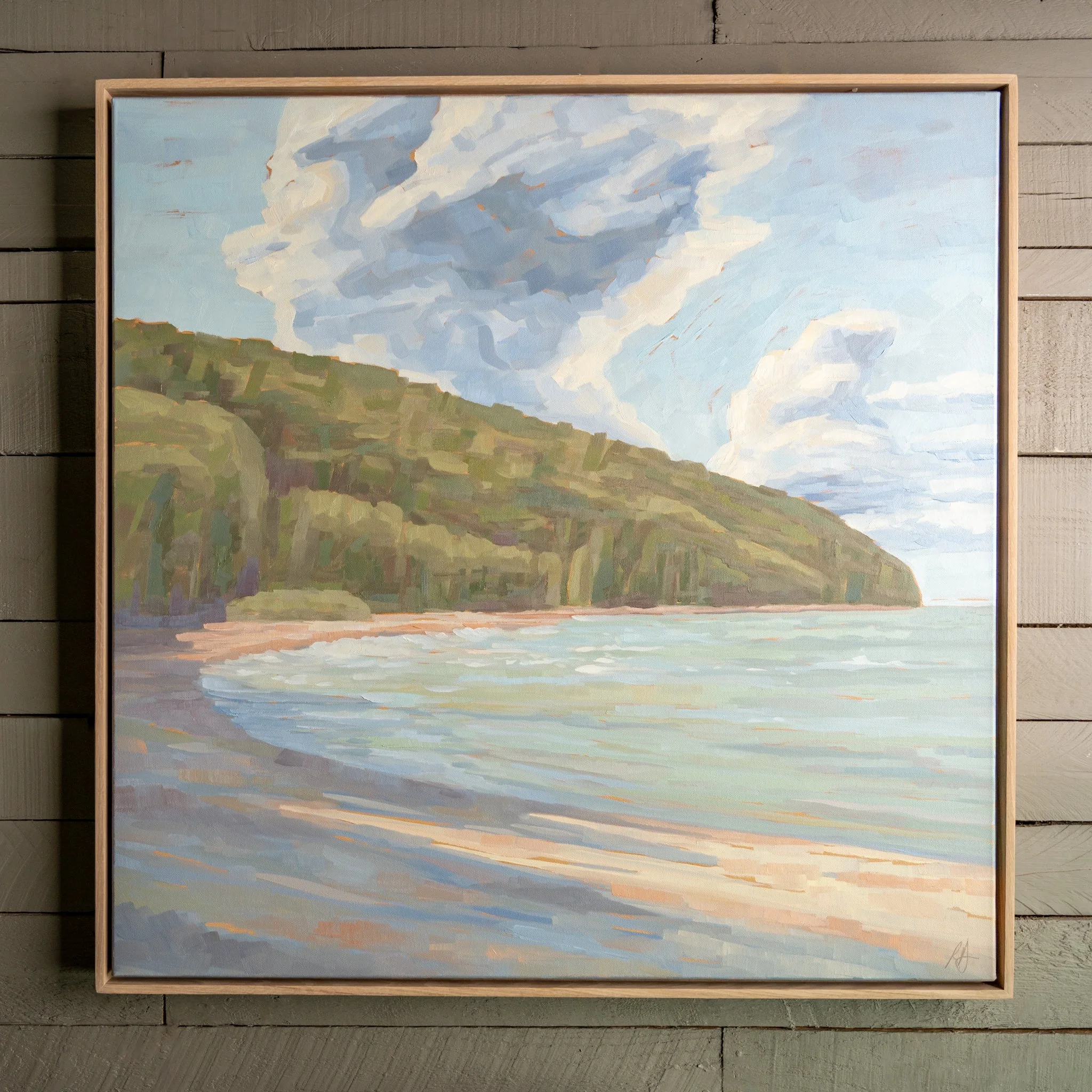 "Lift My Eyes" 30x30" — Rebecca Deneau
