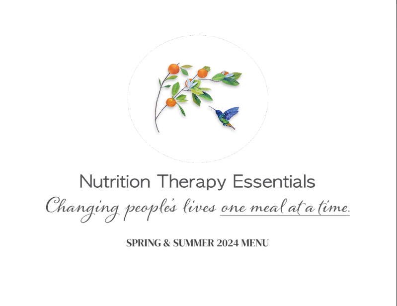 Menus — Nutrition Therapy Essentials