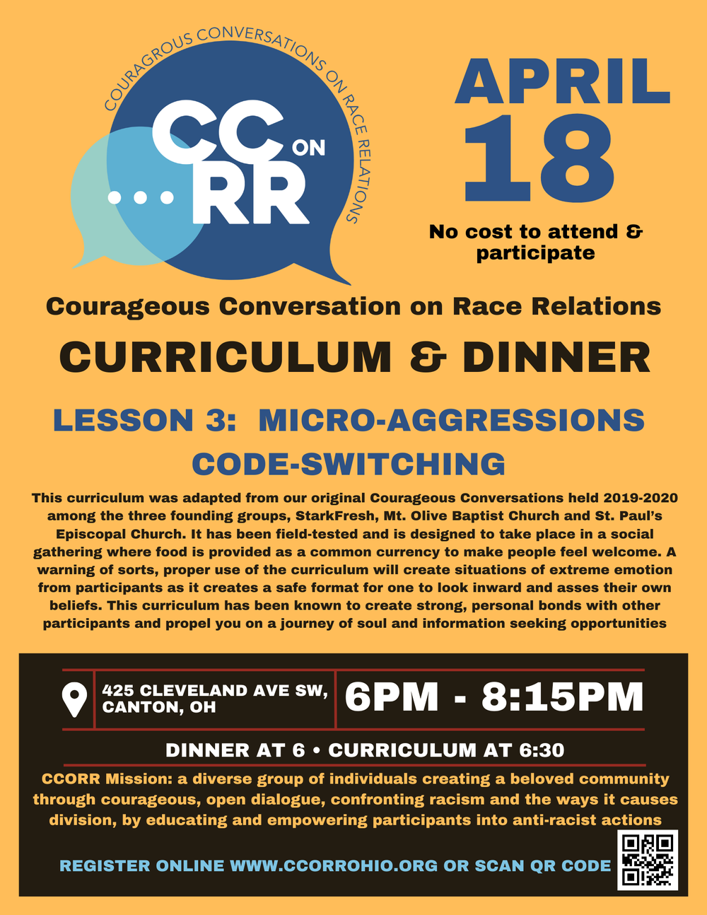 Calendar — Courageous Conversations on Race Relations (CCORR)