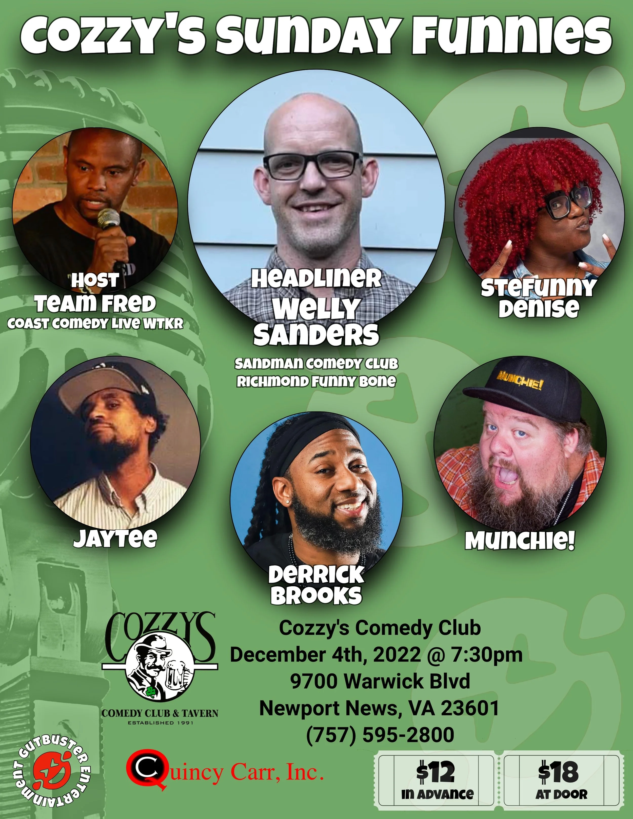 Gutbuster Entertainment — Cozzy's Sunday Funnies