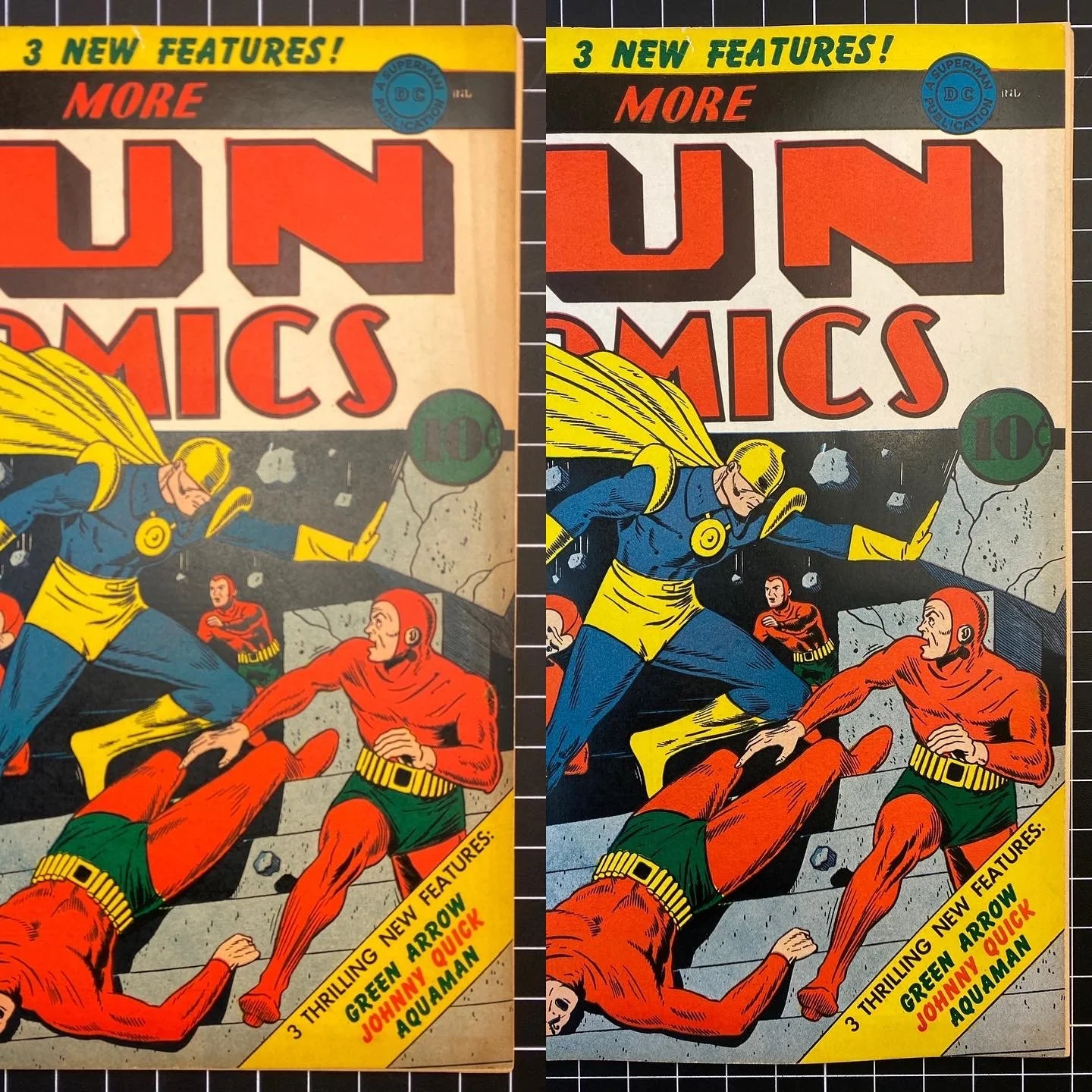 Tanning removal - Golden Age — Comicpresser.com | Comic Book Pressing ...