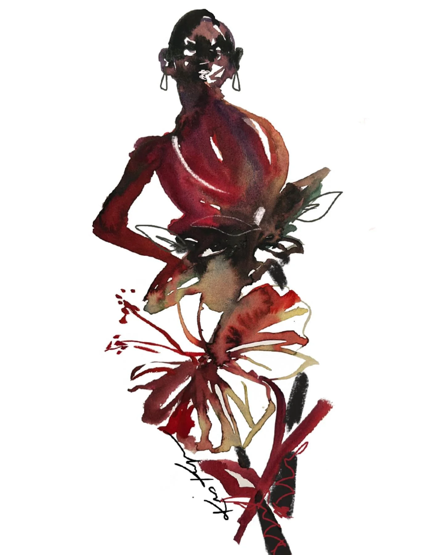 Kris Keys watercolor artist and designer