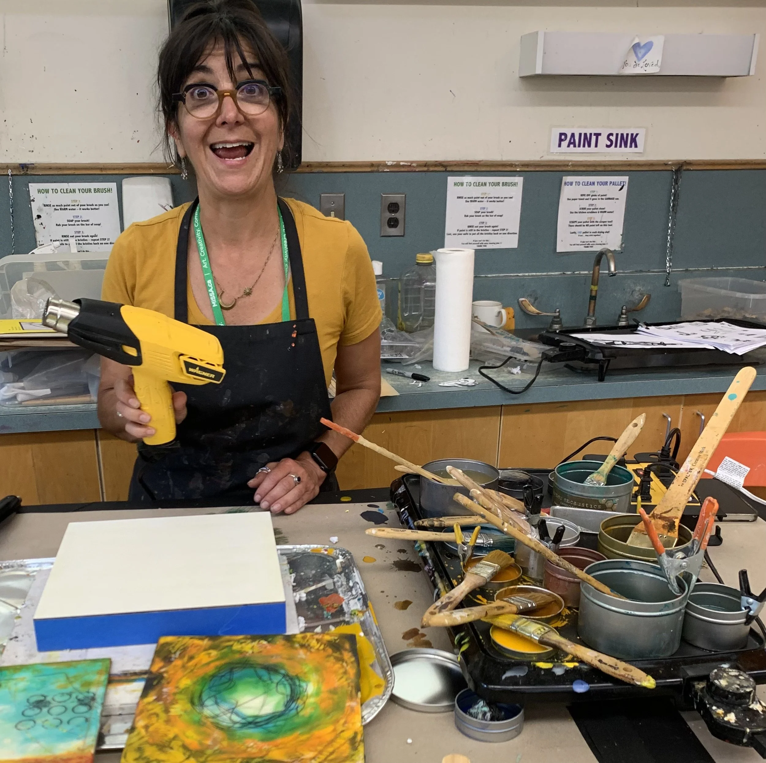 NEW BLOG! Challenges and Rewards of Teaching Encaustic Painting — Elise ...