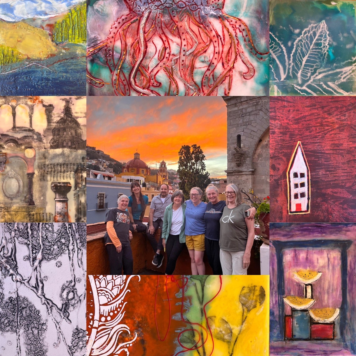 Workshop Encaustic Painting, Collagraph Printmaking Workshops Painting ...