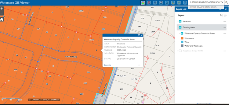 Watercare Infrastructure Constraints Guide — CoLab Planning