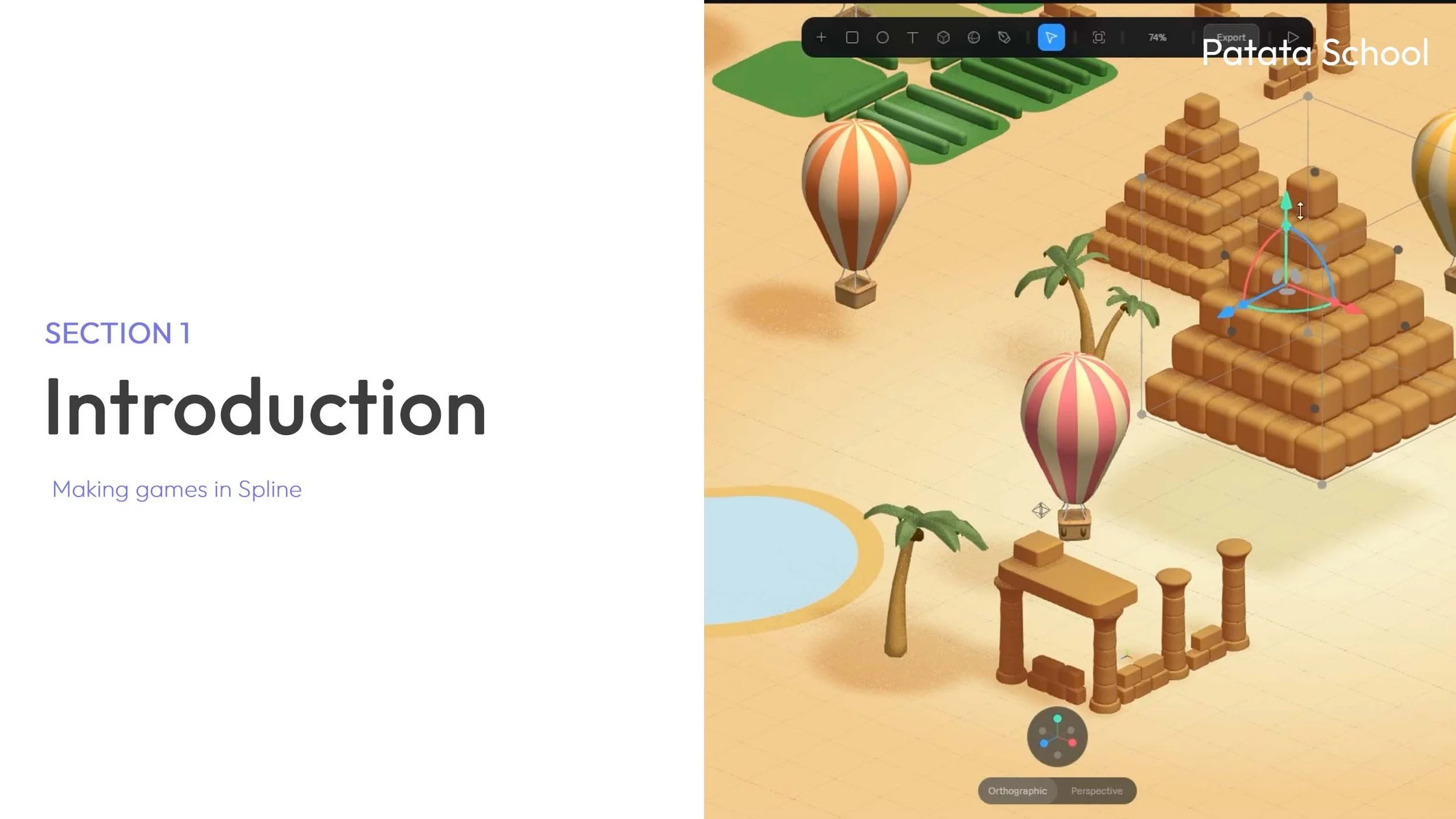 Making Games in Spline — Patata School