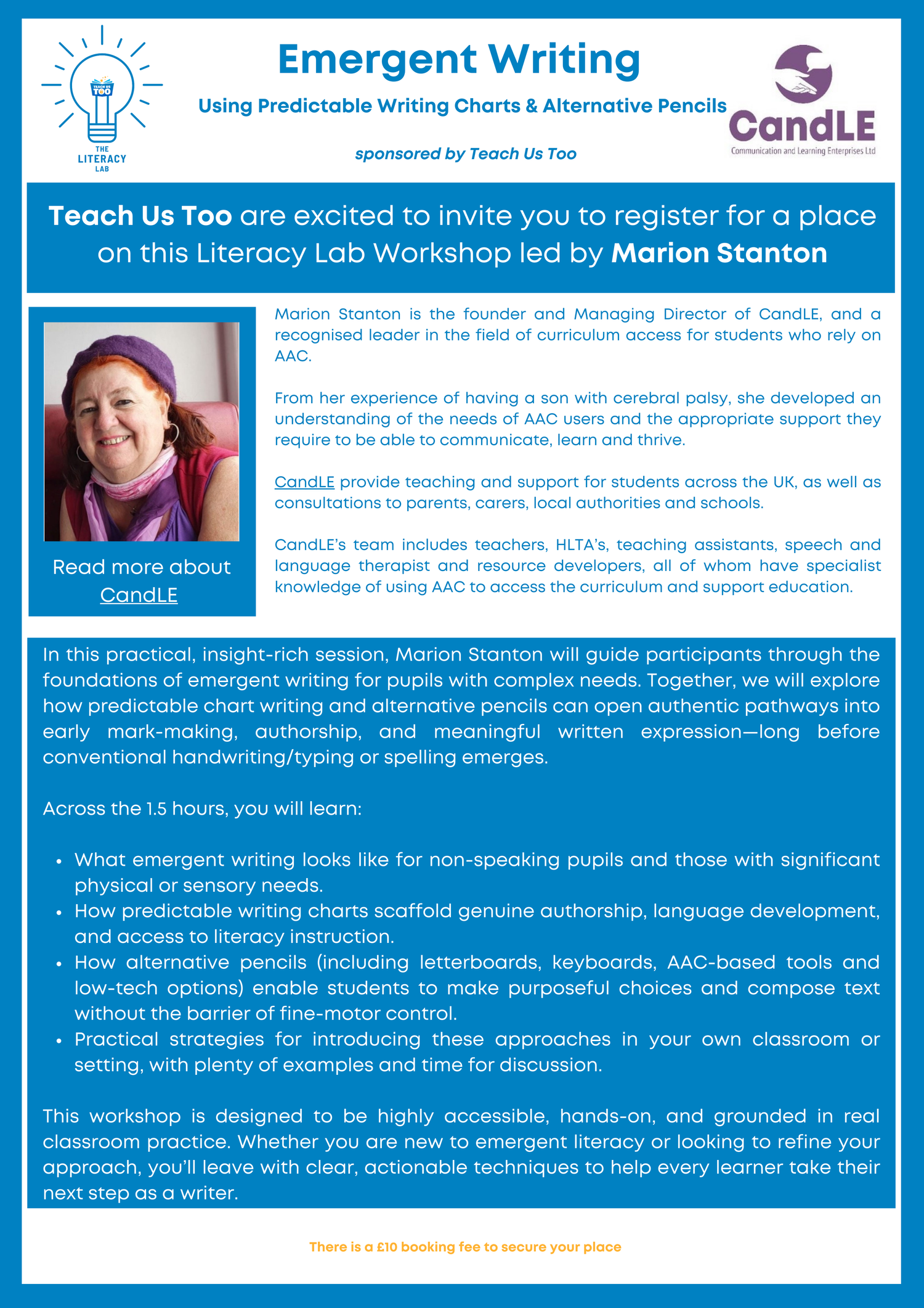 Emergent Writing Literacy Lab Workshop — Teach Us Too