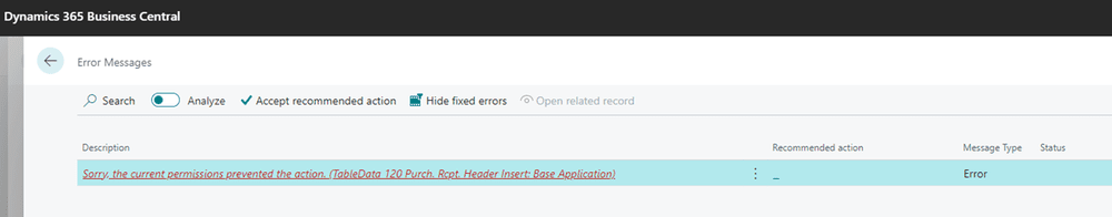 How to fix common permission errors in Business Central — Syvantis ...