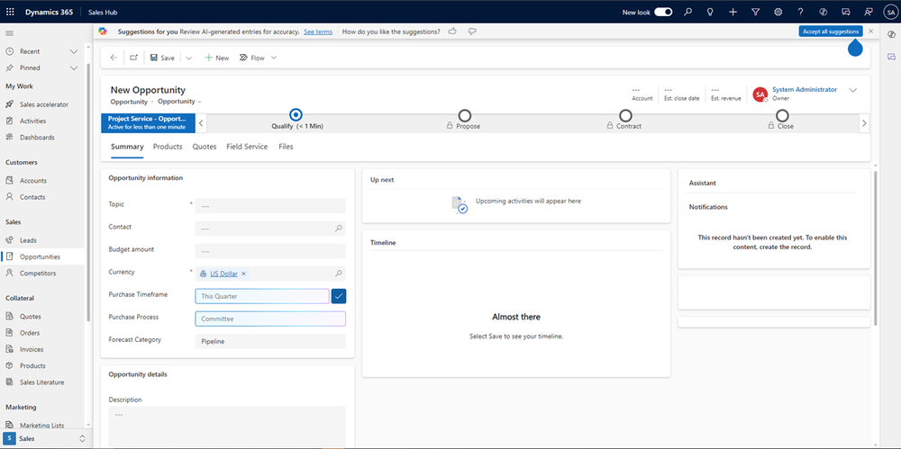 Copilot features in Dynamics 365 Sales – Form fill assistance ...