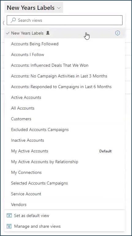 Make custom views with filters and columns in Dynamics 365 Sales lists ...