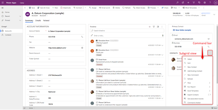 Customize your Dynamics 365 CRM command bars in a snap — Syvantis Technologies, Inc.