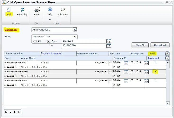 How to Void Accounts Payable Transactions — Syvantis Technologies, Inc.