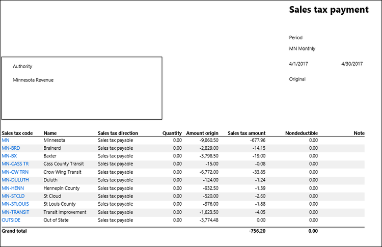 Settling sales tax in Dynamics 365 for Finance and Operations ...