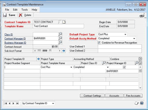 How to Make Copies of Contracts in Dynamics GP Project Accounting ...