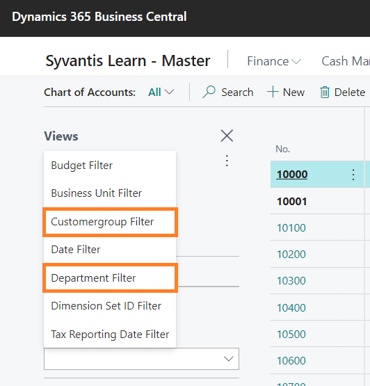 Business Central feature spotlight: “Filter totals by” in the Chart of Accounts — Syvantis ...