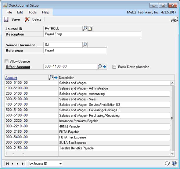 Entering Outside Payroll Into GP Syvantis Technologies Inc Entering Outside Payroll Into GP Syvantis Technologies Inc