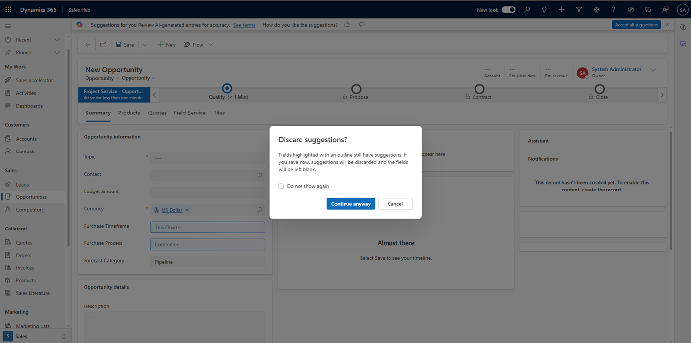 Copilot features in Dynamics 365 Sales – Form fill assistance ...