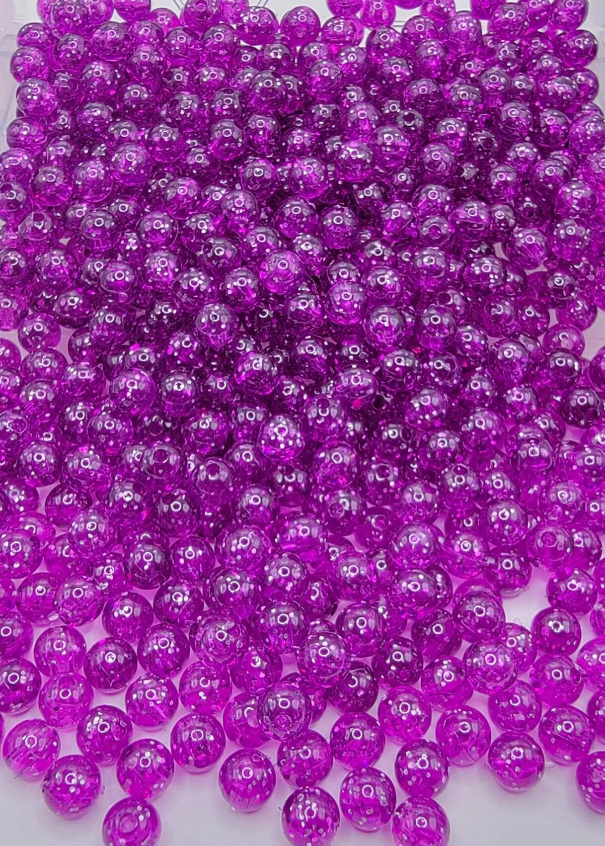 6mm Round Sparkle Beads — Frisky Fins