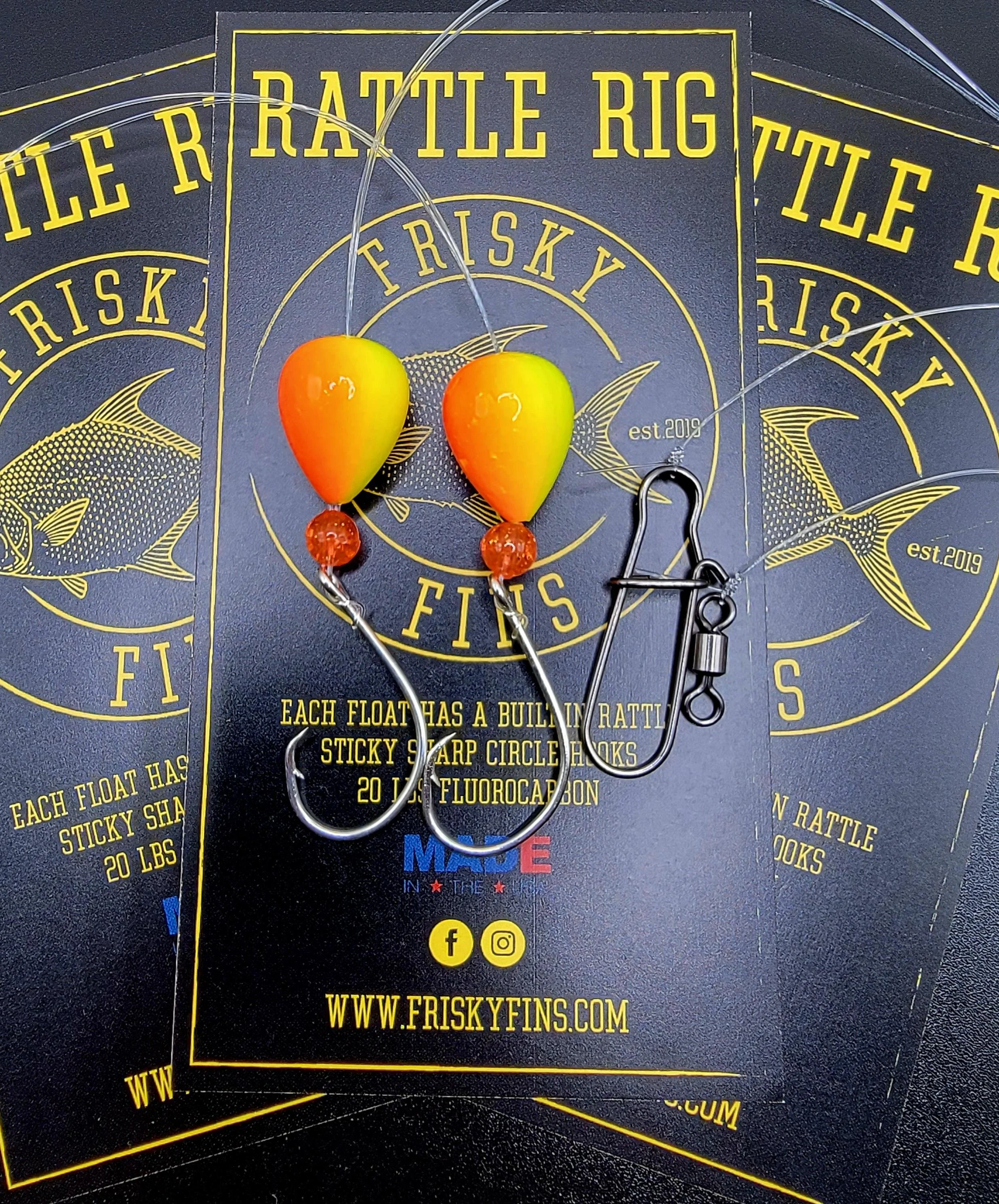 RATTLE RIG Pompano Rigs — Frisky Fins