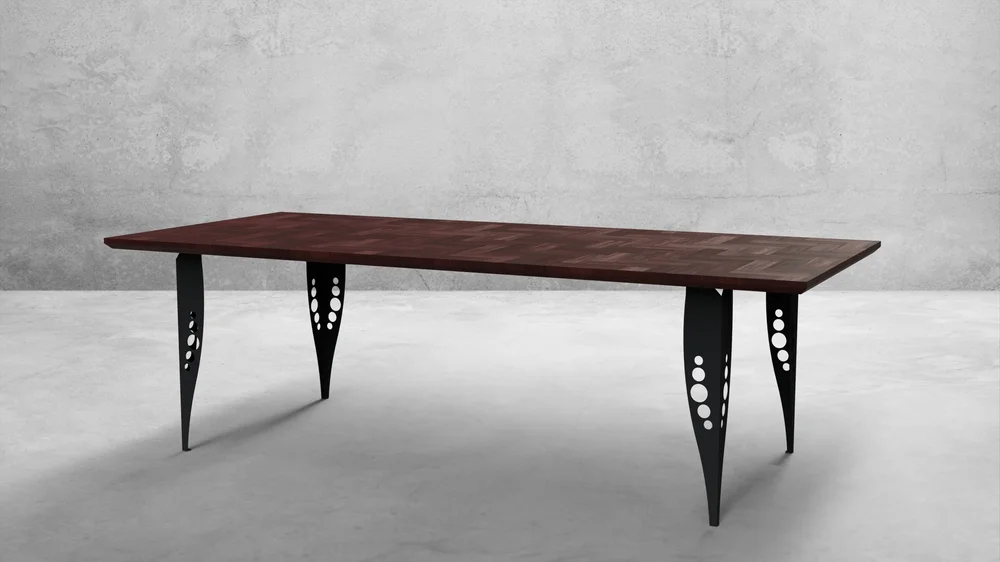 Square U Chain Link Table Legs — Hamlin Welding & Fabricating