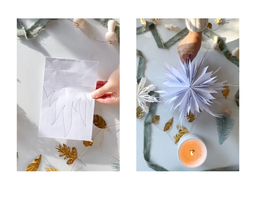 How To DIY Easy $1 Paper Bag Snowflakes — The Kwendy Home