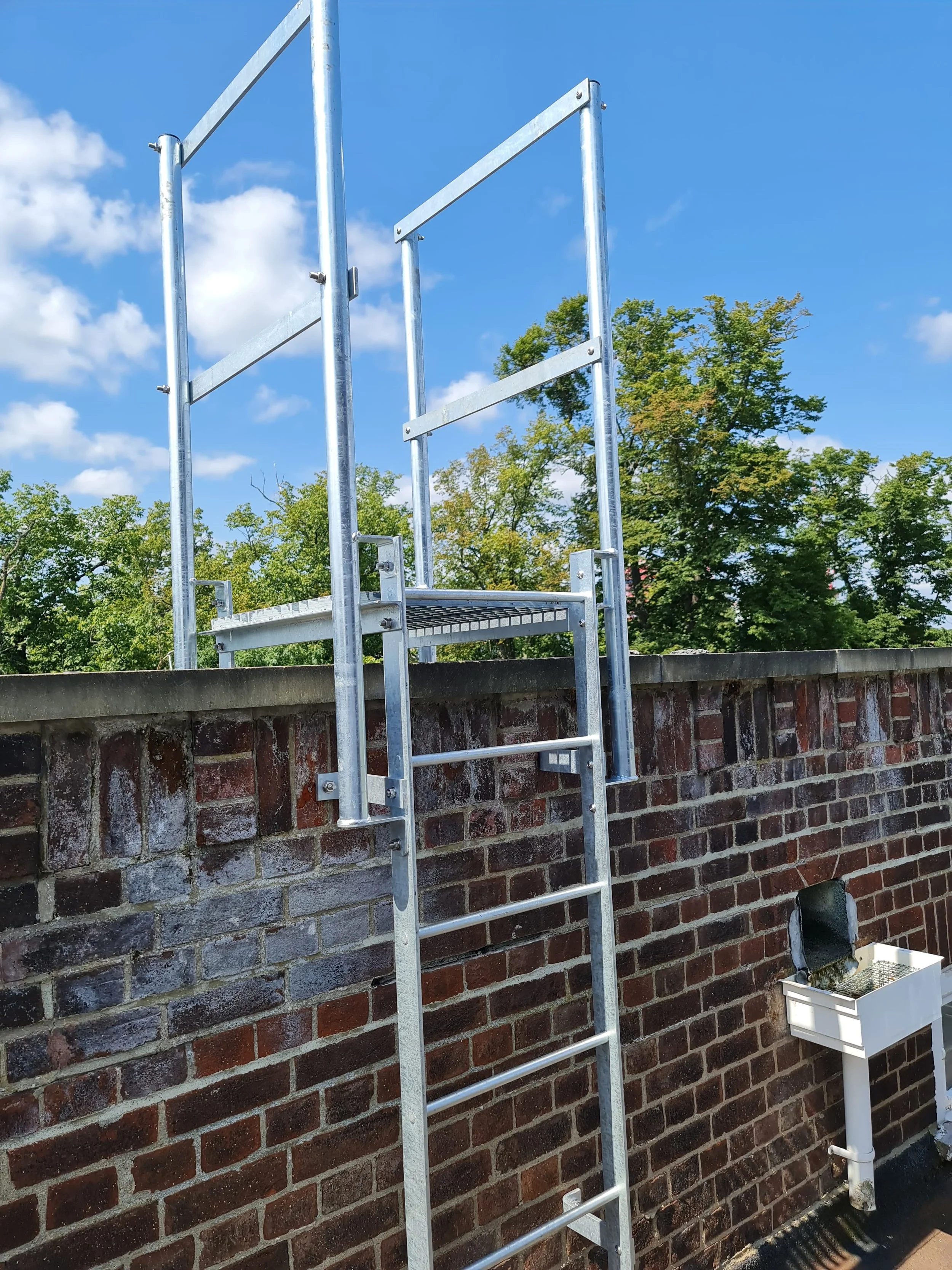 Caged Ladders | Fixed Ladders with Safety Cages — ALTUS