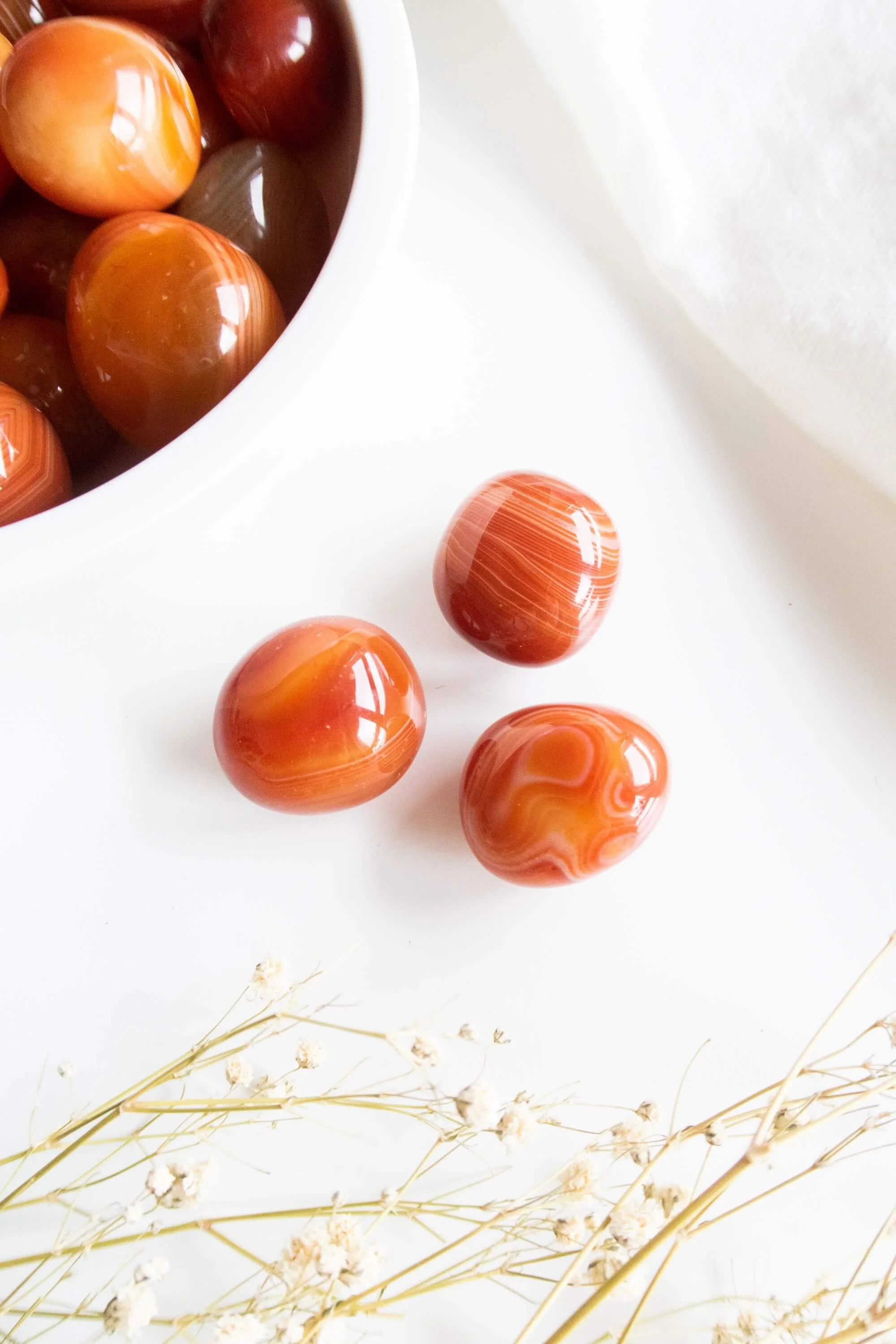 Pietra burattata di Corniola (Agata Corniola) — Crystals Dream