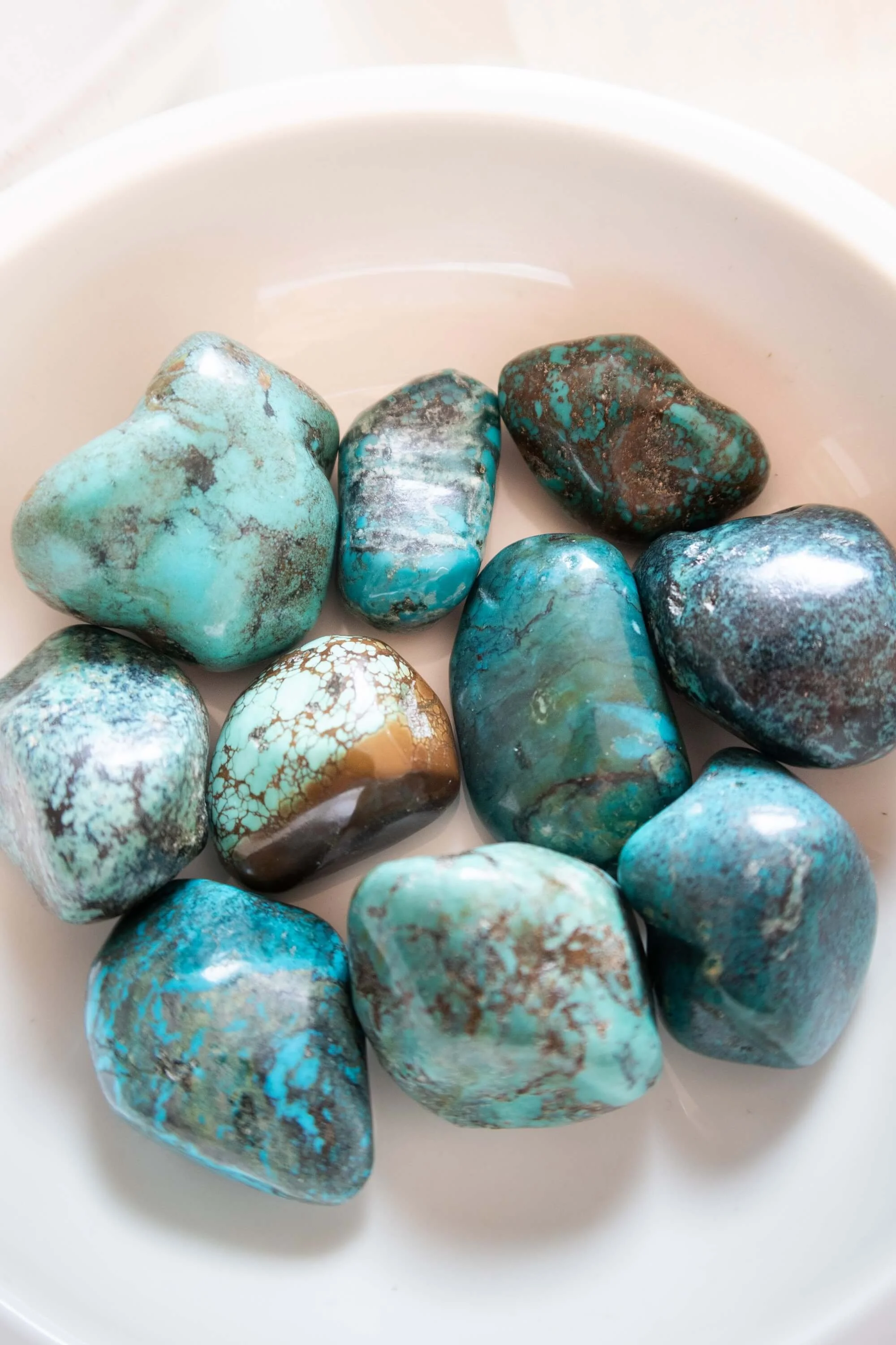 Pietra burattata di Turchese naturale — Crystals Dream