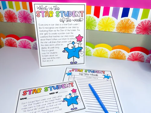 Star Student of the Week — Sweet Firstie Fun