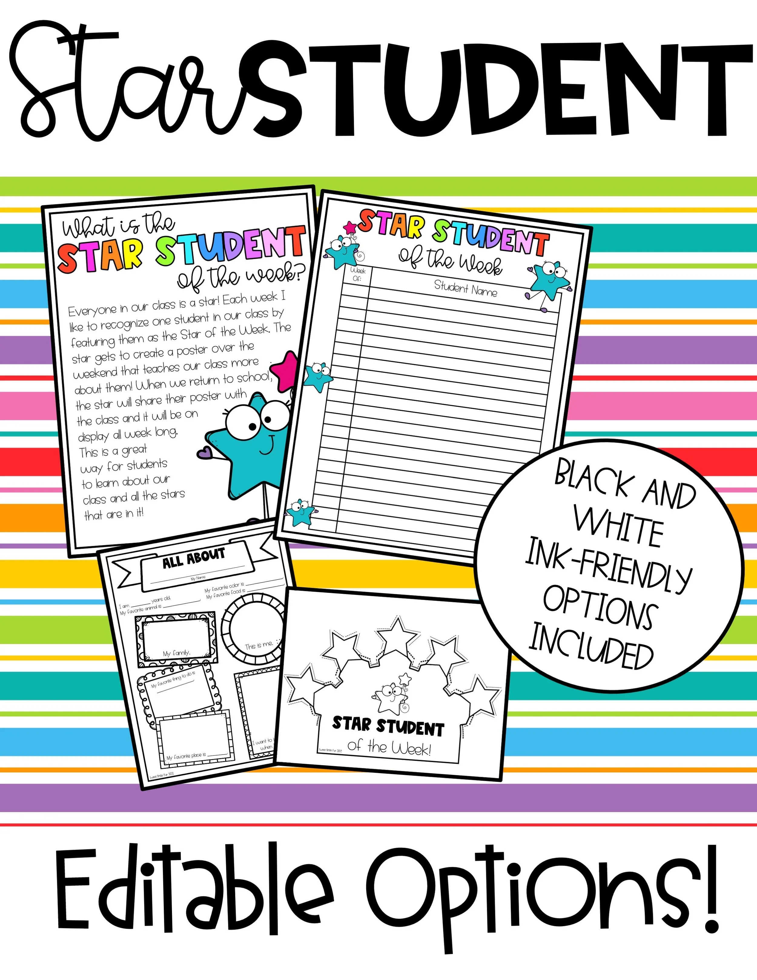 Star Student of the Week — Sweet Firstie Fun