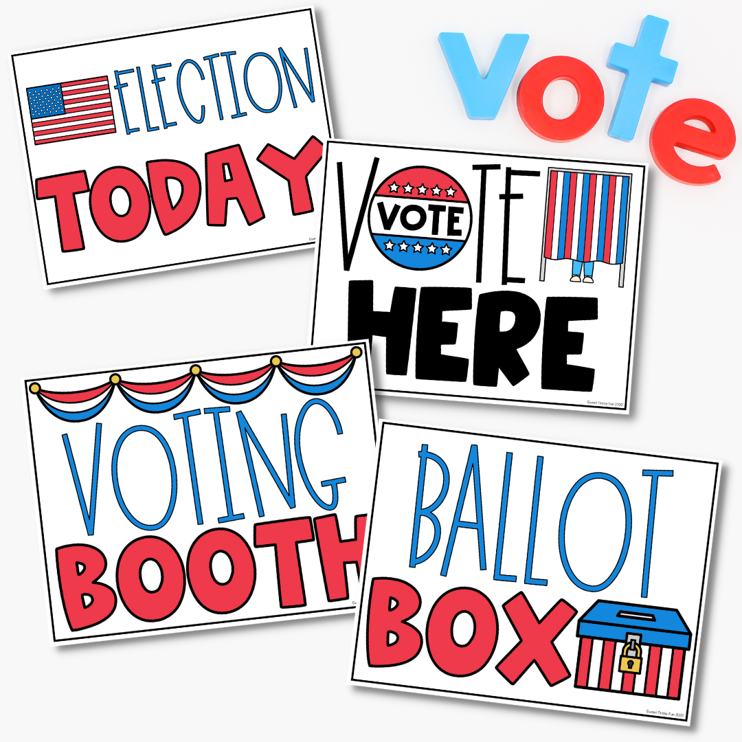 Class Election Day Activity for First Grade — Sweet Firstie Fun