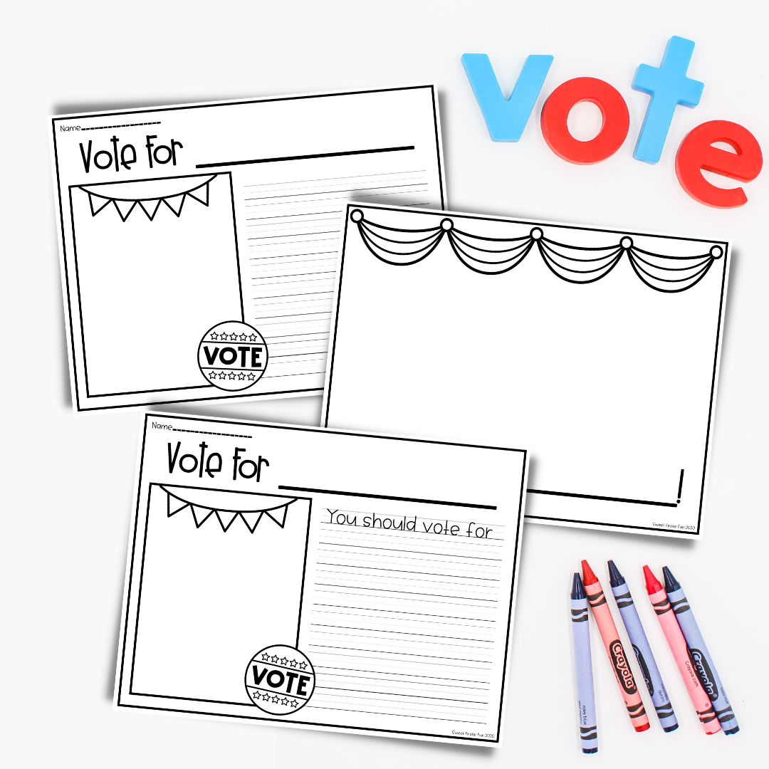 Class Election Day Activity for First Grade — Sweet Firstie Fun