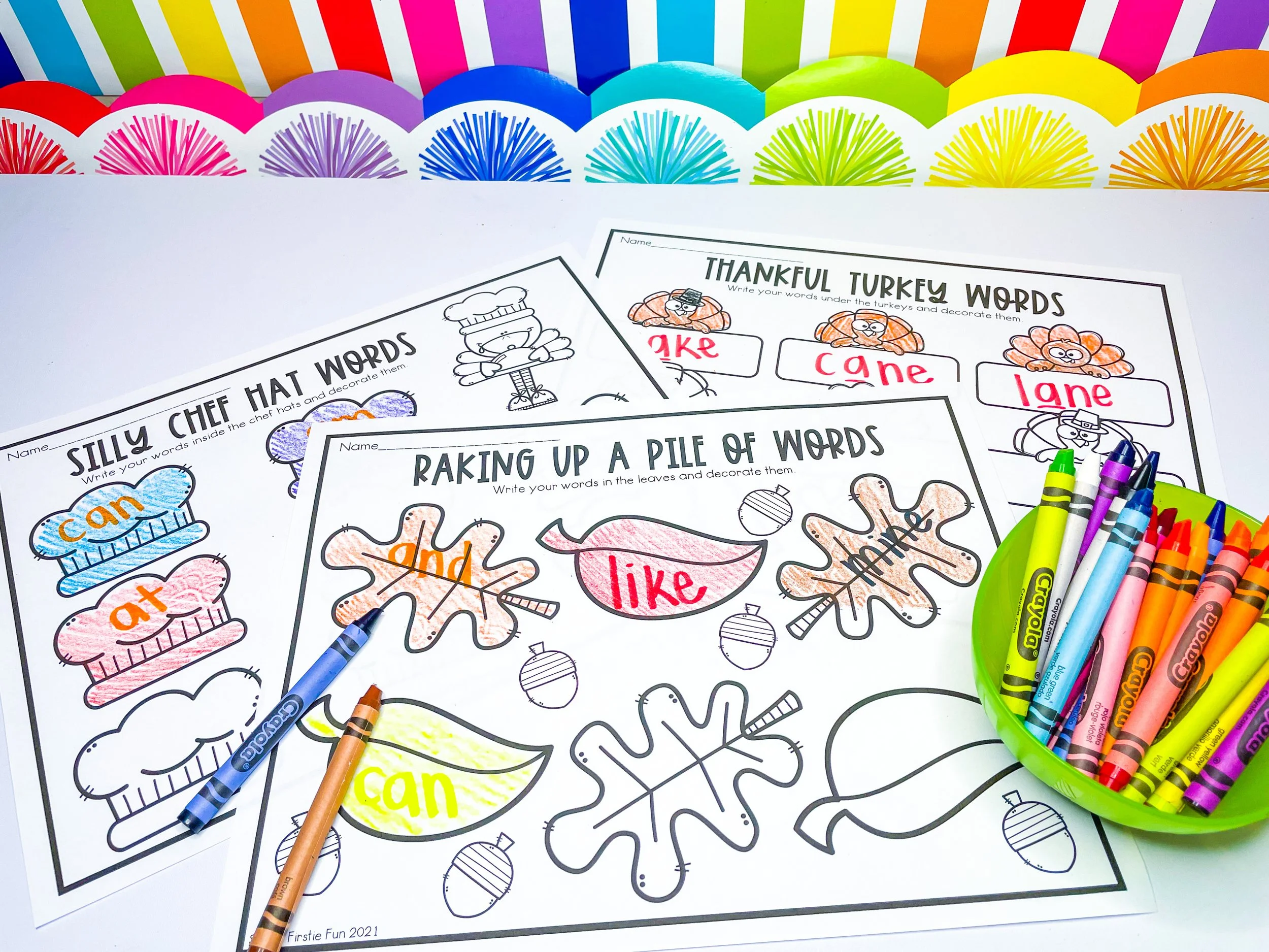 Thanksgiving Activities for K-1 — Sweet Firstie Fun