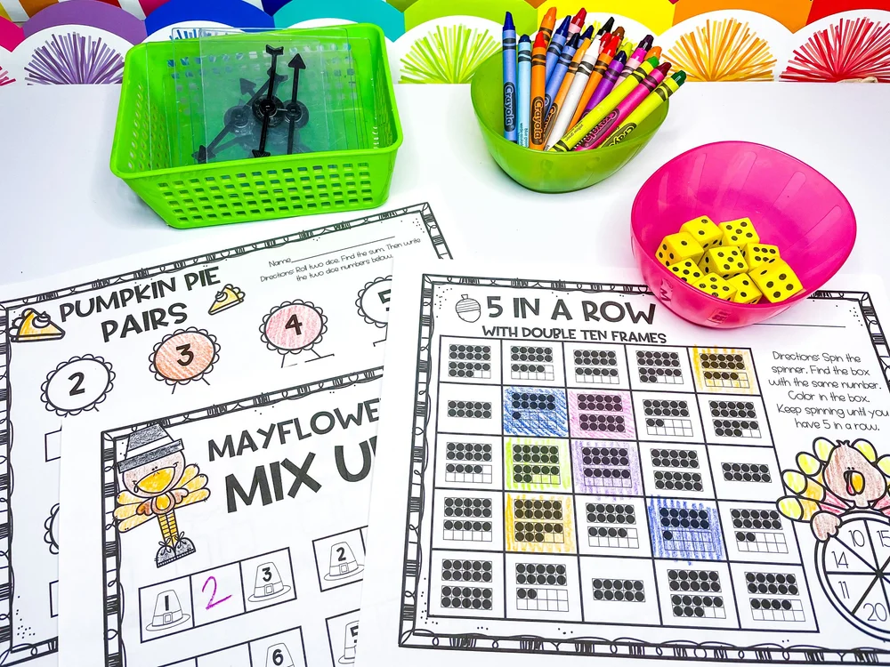 Thanksgiving Activities for K-1 — Sweet Firstie Fun