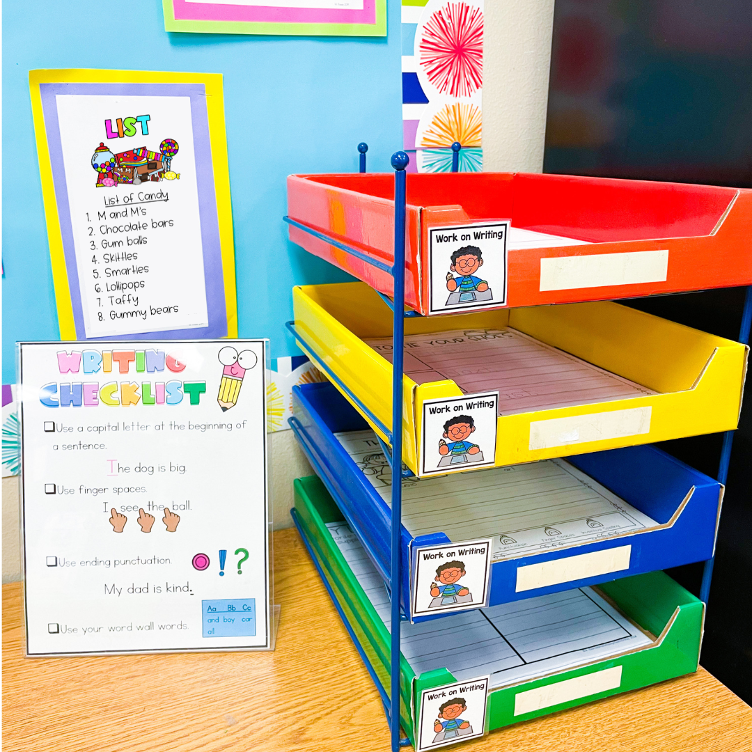 Make a Low Prep First Grade Writing Center — Sweet Firstie Fun