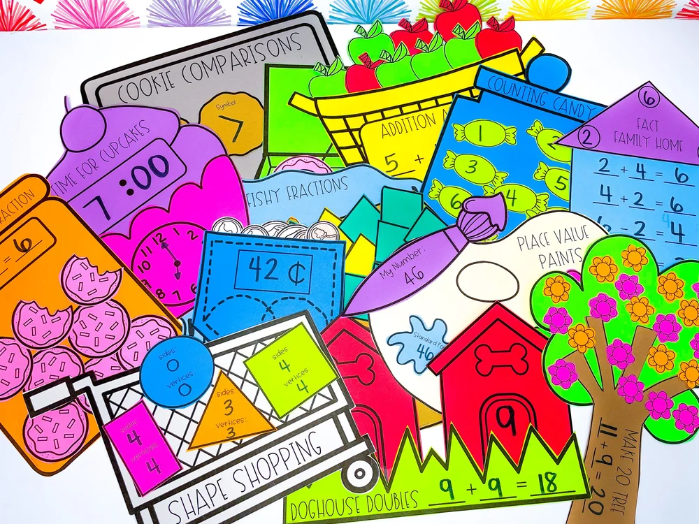 Phonics and Math Crafts for First Graders — Sweet Firstie Fun