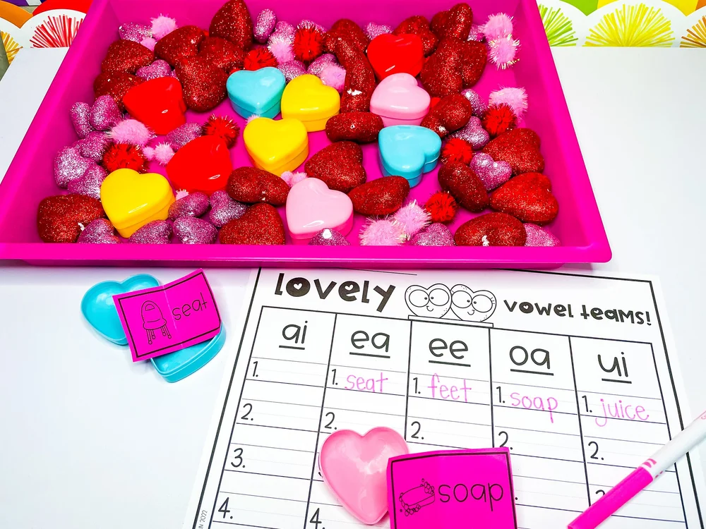 Easy Classroom Valentine's Activities for K-1 — Sweet Firstie Fun