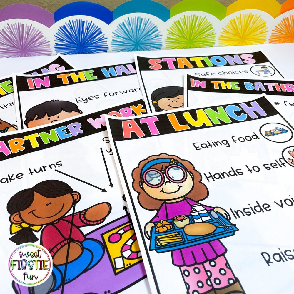 Must Have First Grade Classroom Management Visuals — Sweet Firstie Fun