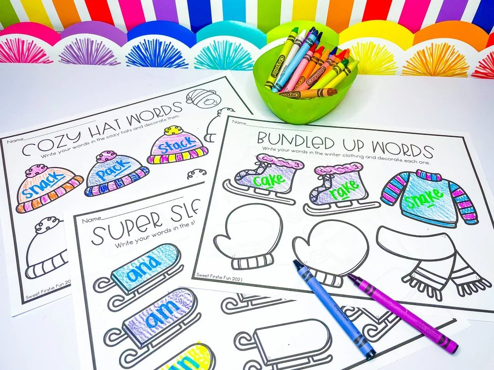 January and New Year's Activities for K-1 — Sweet Firstie Fun