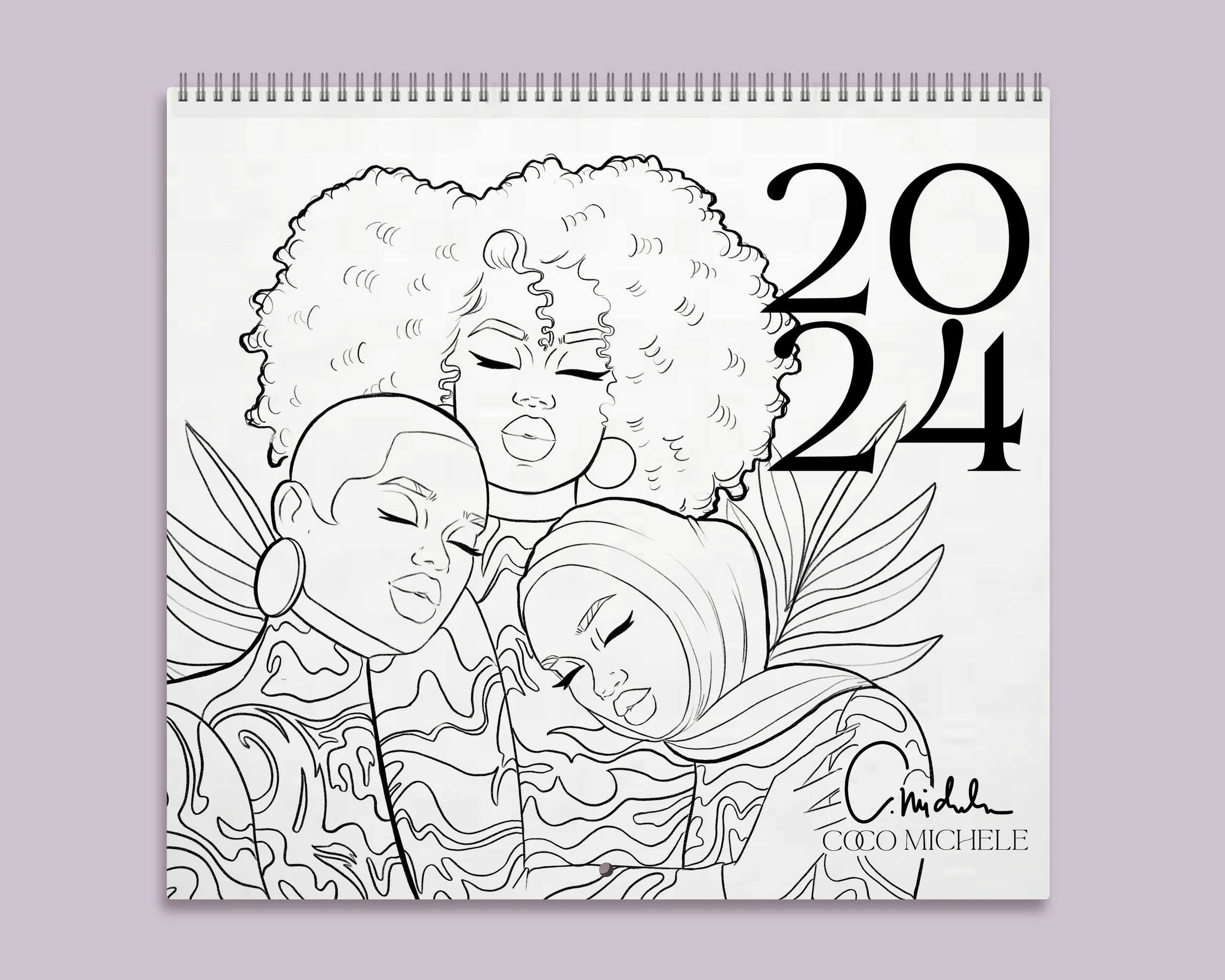 2024 Wall Calendar — COCO MICHELE ILLUSTRATIONS