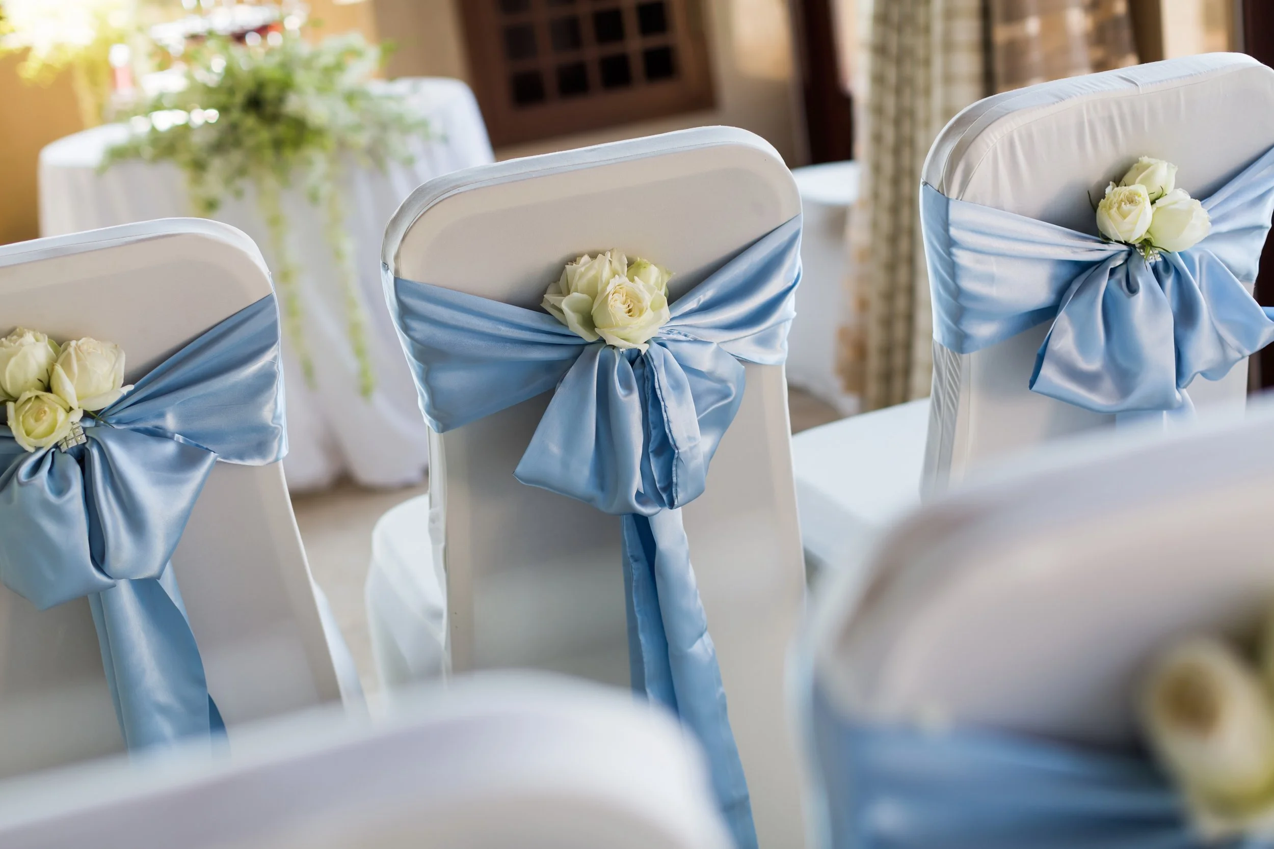 City of Oaks Linens | Chaircover, Sashes & Tablecloths