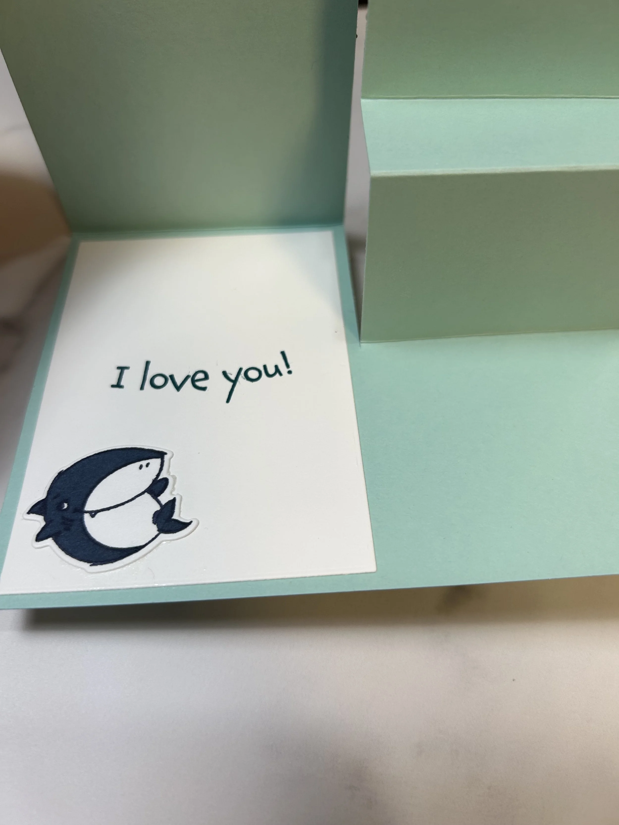 Shark Fun Fold Card — Brown Dog Craft Company