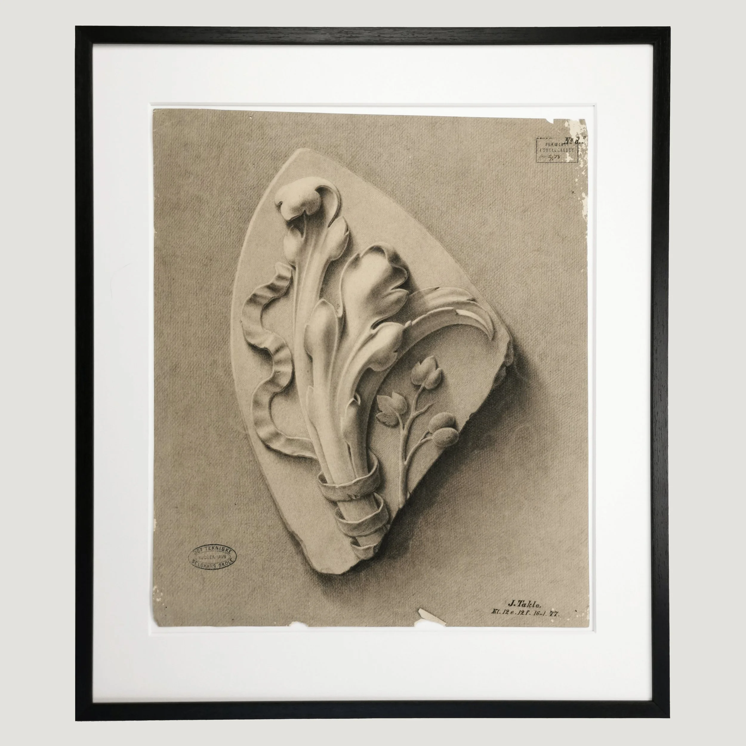 Ukendt kunstner: Mønsterstudie, 1909 — Skitsehandlen