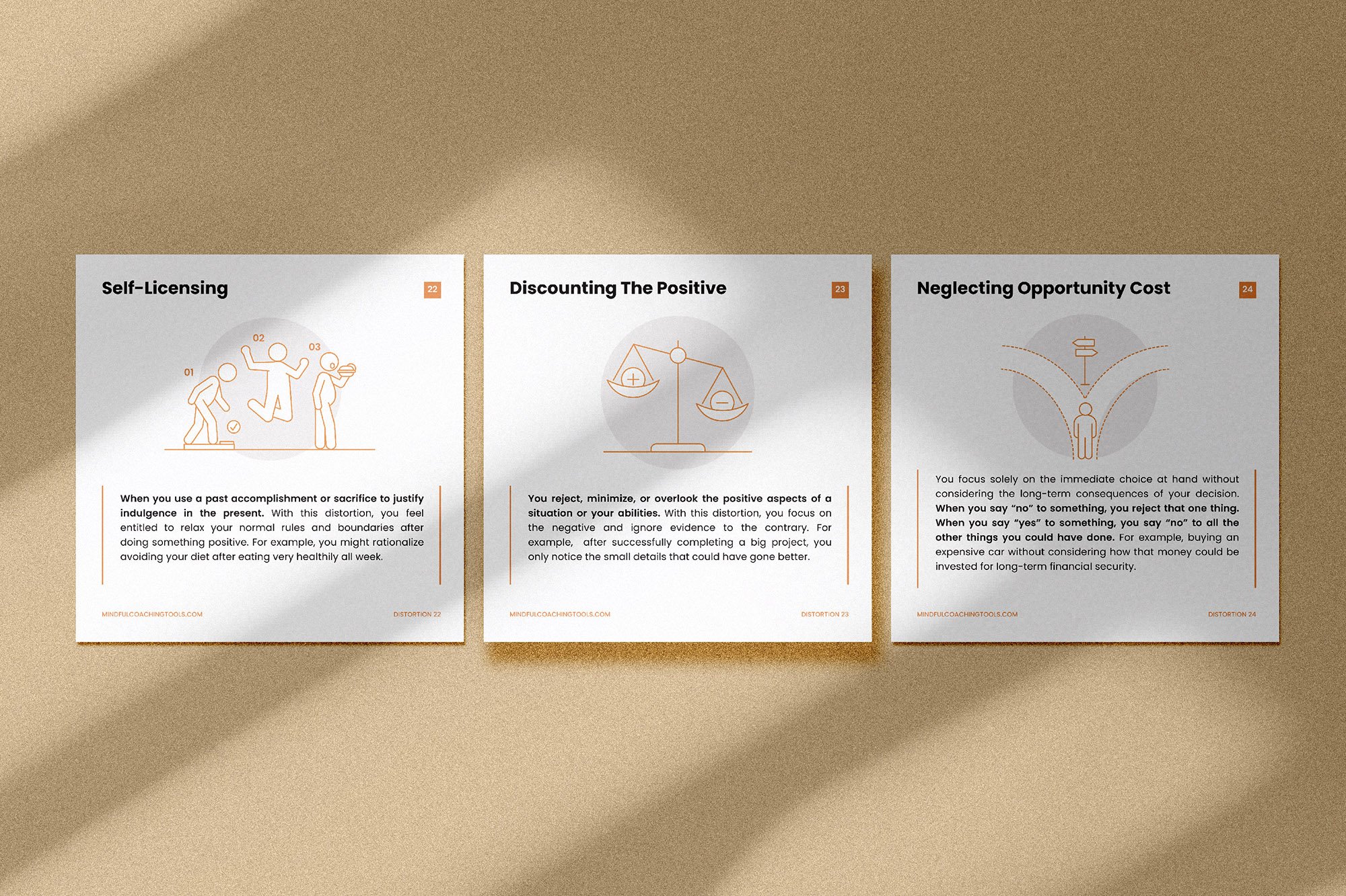 Cognitive Distortions Flash Cards — Mindful Coaching Tools