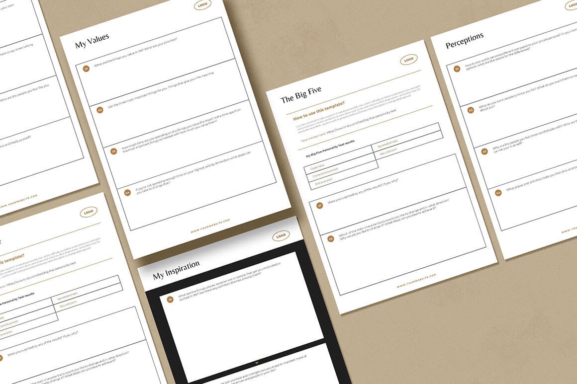 True Self Discovery Worksheets — Mindful Coaching Tools